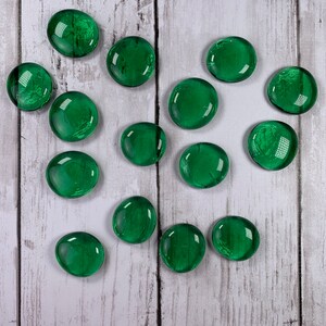 Large Green Glass Gems, Glass Garden Stones, Green Mosaic Glass, Large ...