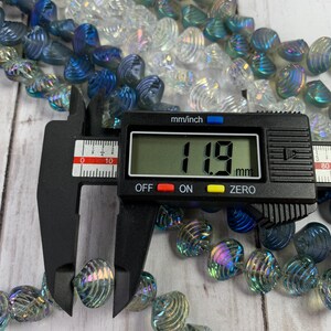 Glass Shell Beads, Ocean Themed Blue or Clear Clam Shell Beads for ...