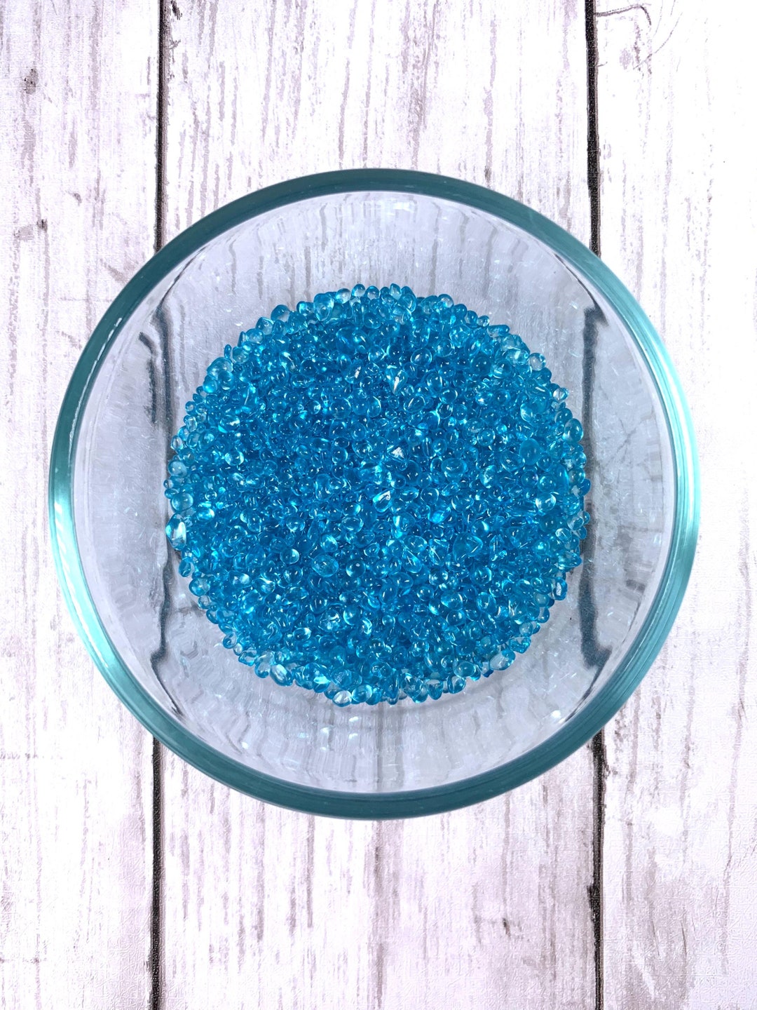 Aqua Micro Glass Gravel, Polished Tiny Glass Pebbles, Add Texture for ...