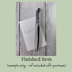 5 Fillable Pens, Empty Tube Ballpoint Pens, DIY Snow Globe Pens, Craft ...