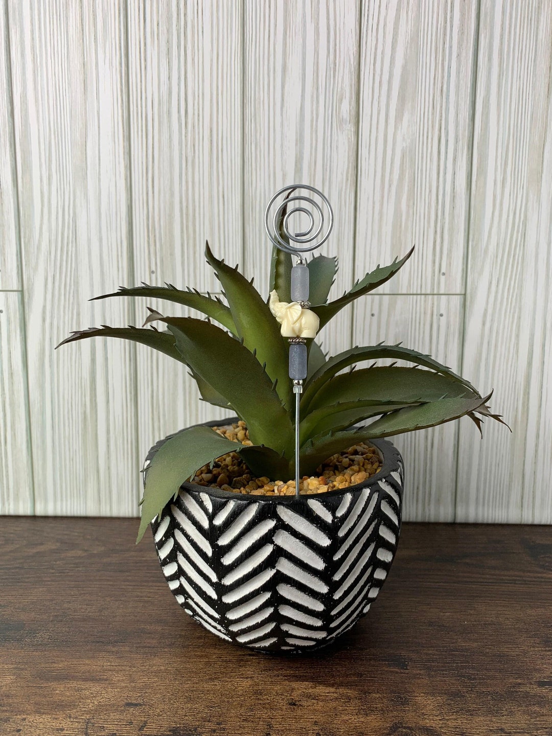 Set of 3 Elephant Plant Stakes for Indoor Plants, Boho Succulent ...