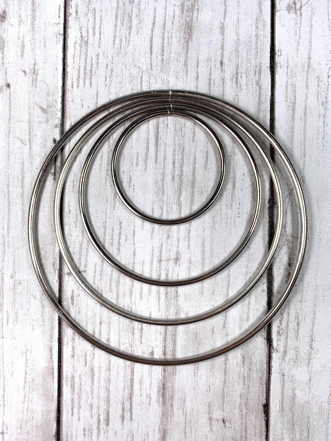 Metal Hoop Rings for Crafts, Silver Iron Circles for Macrame, Dream ...