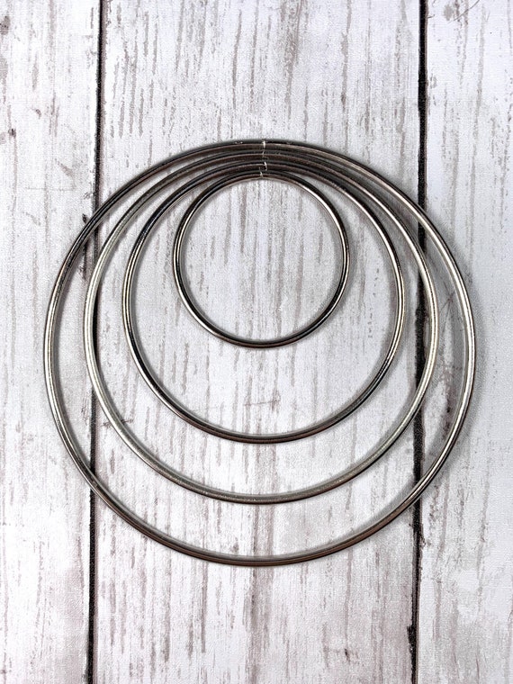Metal Ring Set for Crafts Set of 4 Metal Ring Wreath Hoops DIY Dream Catchers Hoop Rings for Crafts DIY Mobile Sun Catchers 5 8 10 12cm Etsy
