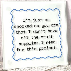 Funny Magnets for Office Craft Room, Craft Supply Humor, Gifts for ...