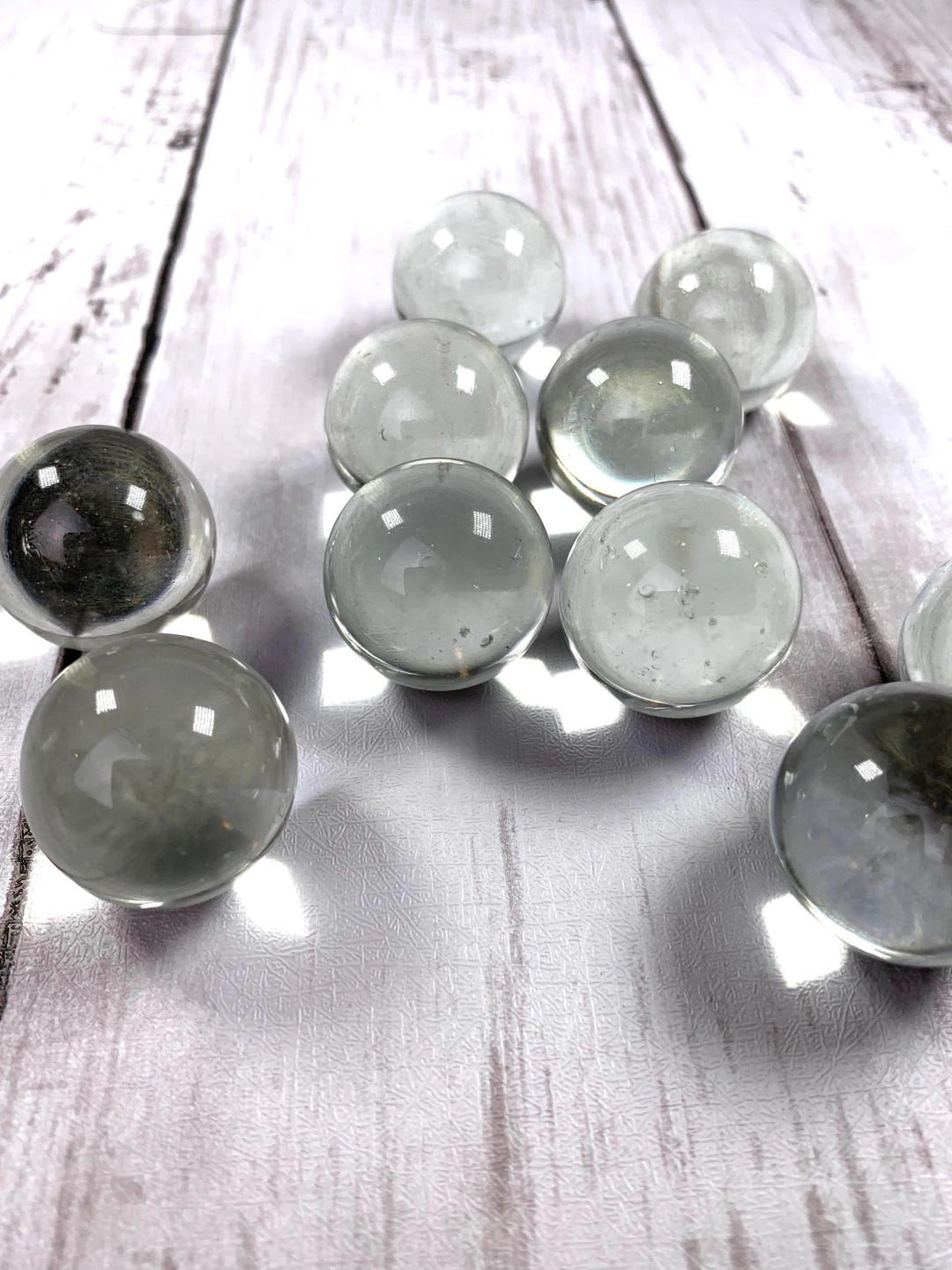 Clear 25 Mm Marbles, 1 Inch Transparent Undrilled Glass Beads, Marbles ...
