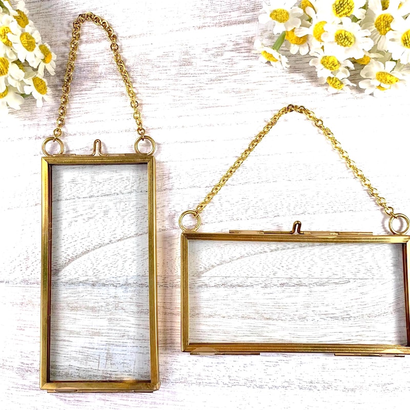 Brass Hanging Frame Set - Etsy