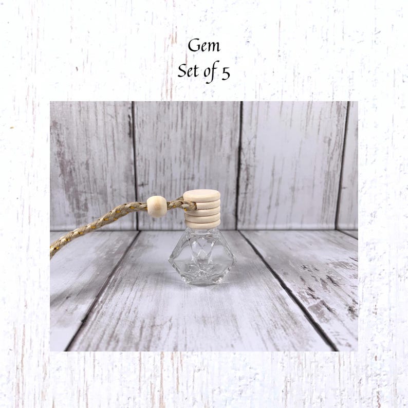 Set of 5 Empty Diffuser Bottles, DIY Hanging Car Freshies, Small Bottle ...