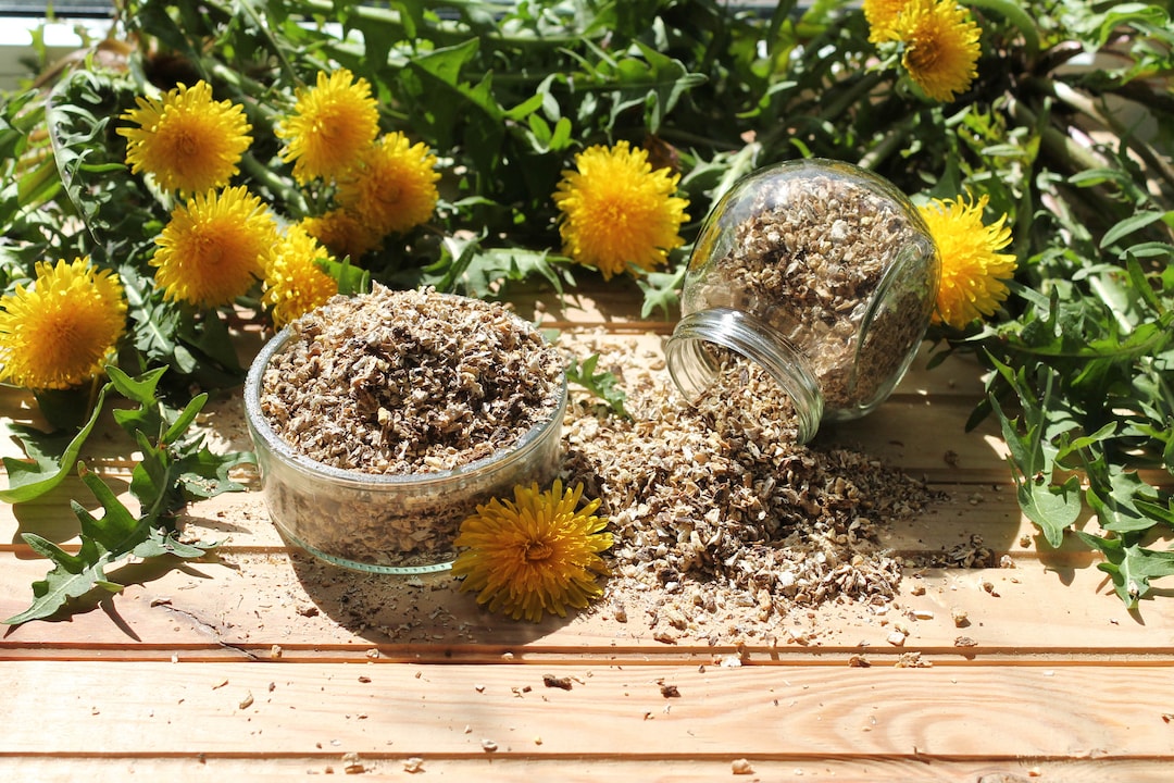 Organic Dandelion Roots - Dried, Crushed - Etsy