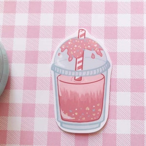 Sprinkle Boba Tea Glossy Vinyl Sticker - Etsy
