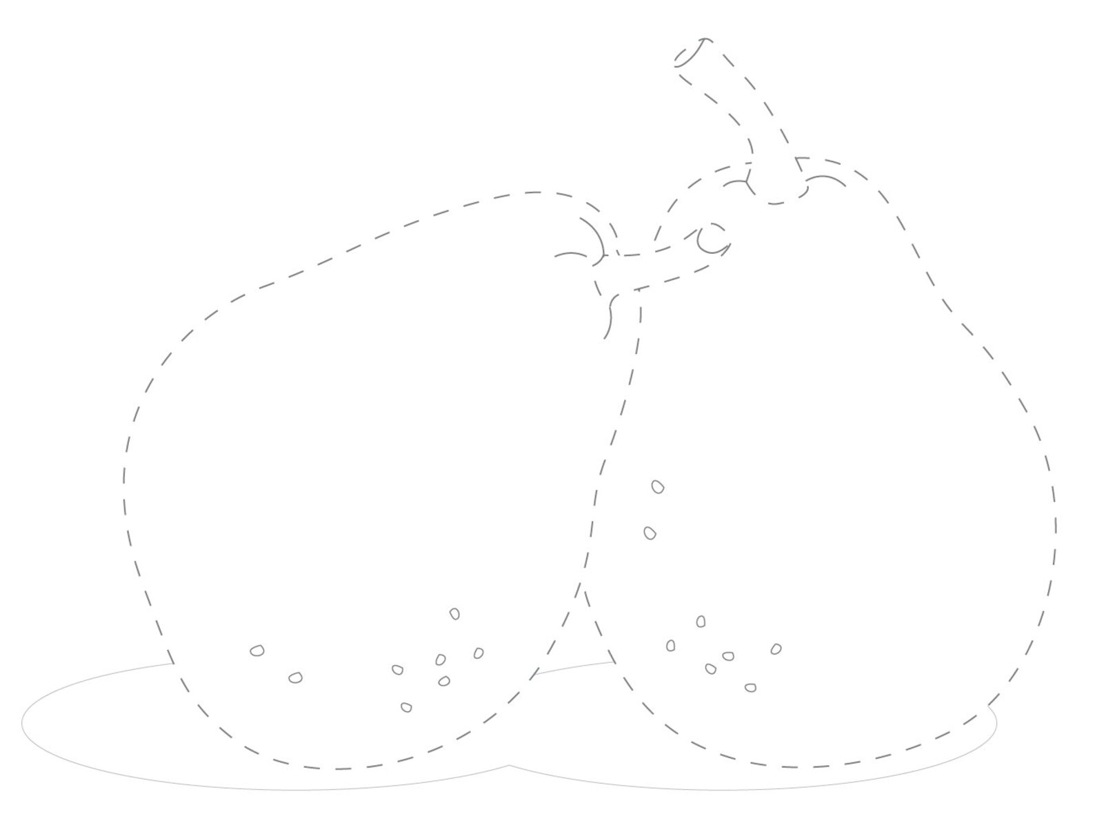 16 Page Dotted Line Colouring Activity for Kids (fruits) - Etsy