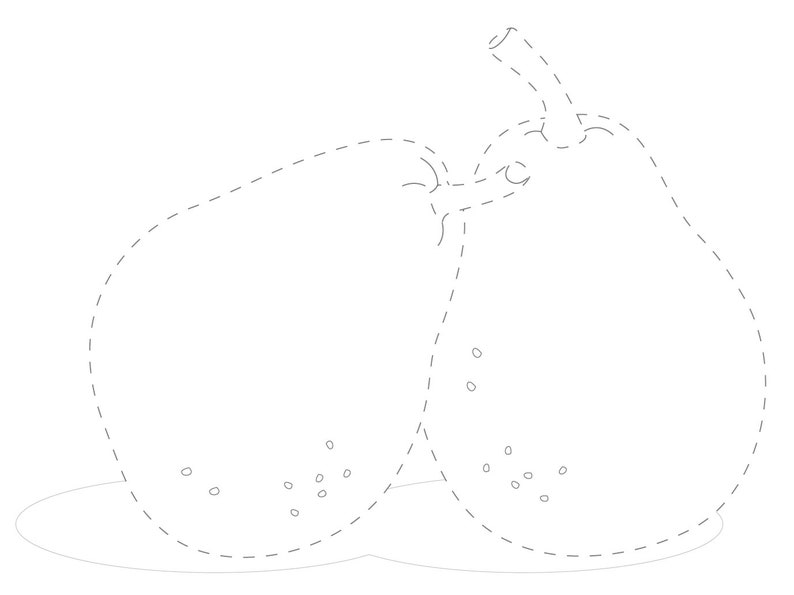16 Page Dotted Line Colouring Activity for Kids (fruits) - Etsy