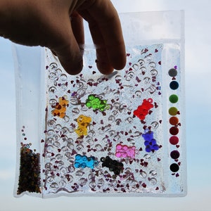 Sensory Bag, Personalized Sensory Pouch, Birthday Gift, I Spy Bag ...