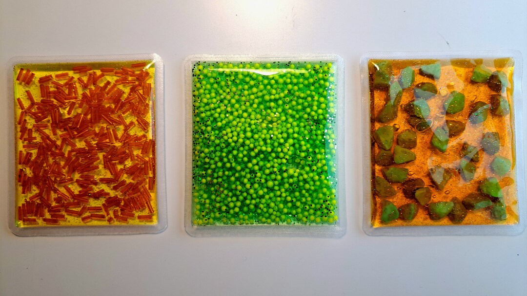 Clear Sensory Bags, Sensory Pouches, Set of 3, Fidget Toy, Baby and ...