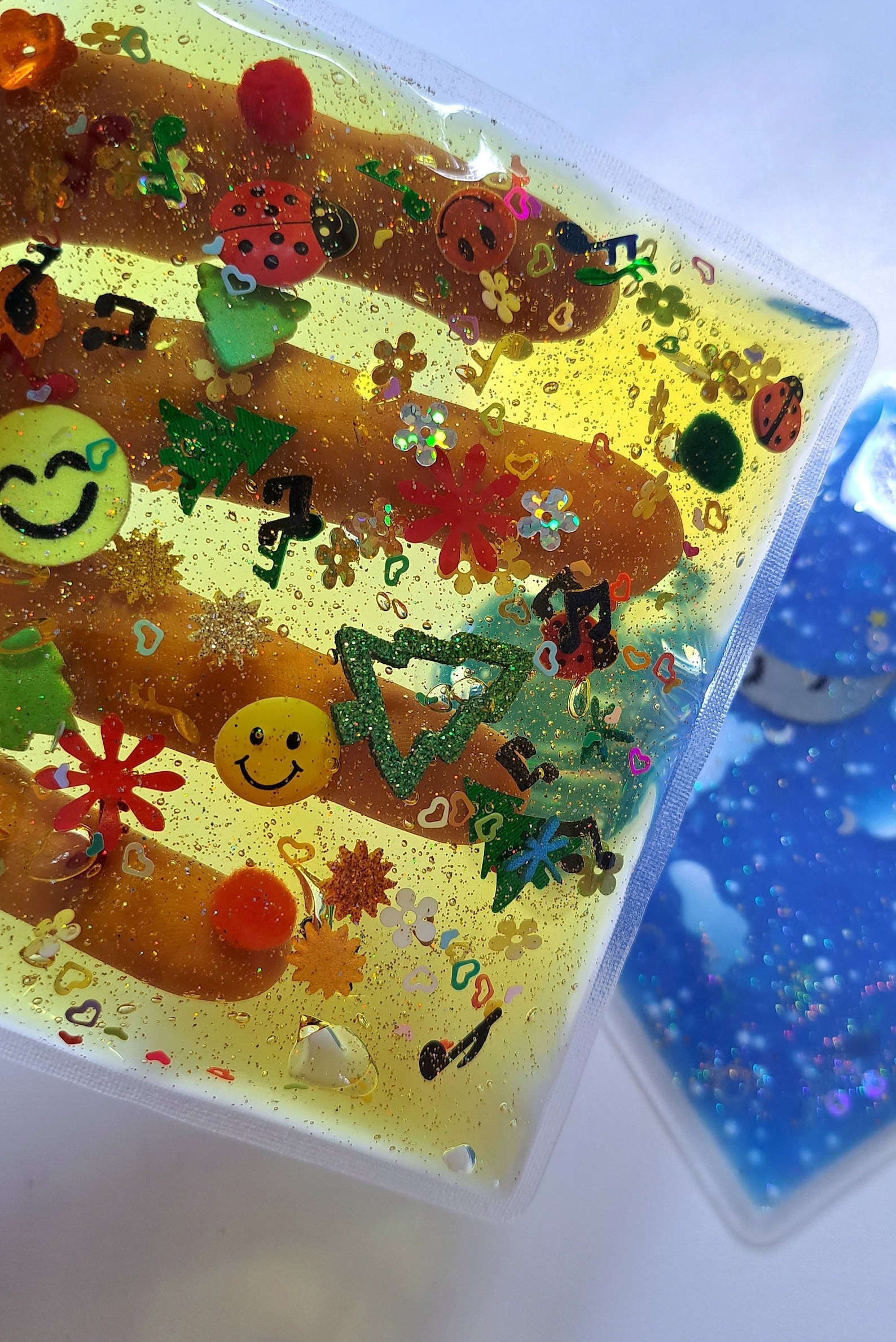 Day & Night Gel Sensory Bag – Squishy I Spy Toy, Montessori Fidget ...