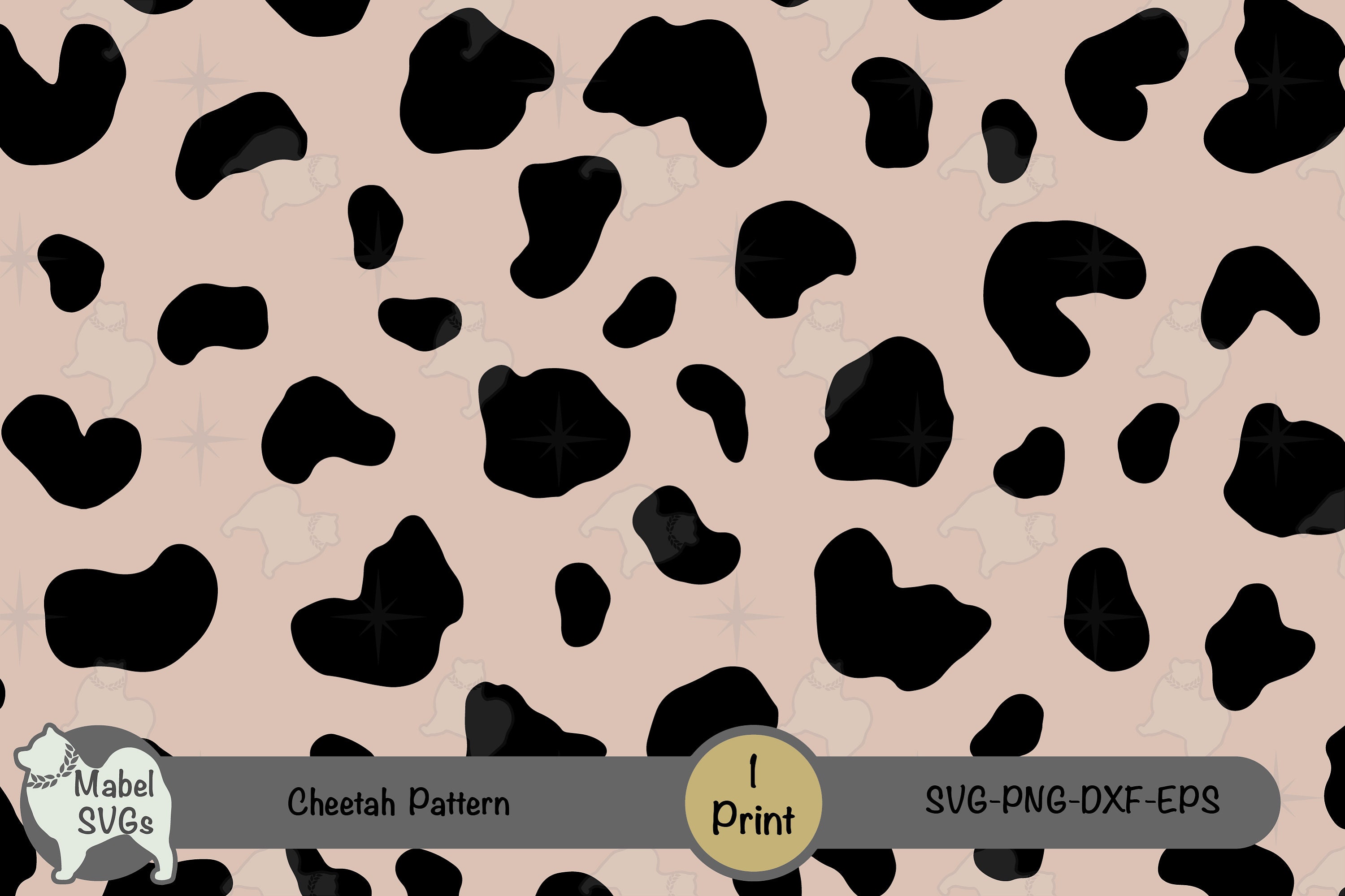 Cheetah Print SVG Animal Pattern SVG Cheetah Spots Digital | Etsy