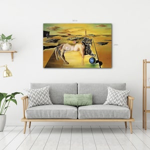 Salvador Dalí Sleeping Woman, Horse, Lion Canvas Wall Art Ready to Hang ...