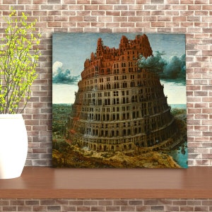 The Tower of Babel Pieter Bruegel the Eldercanvas Wall Art Picture ...