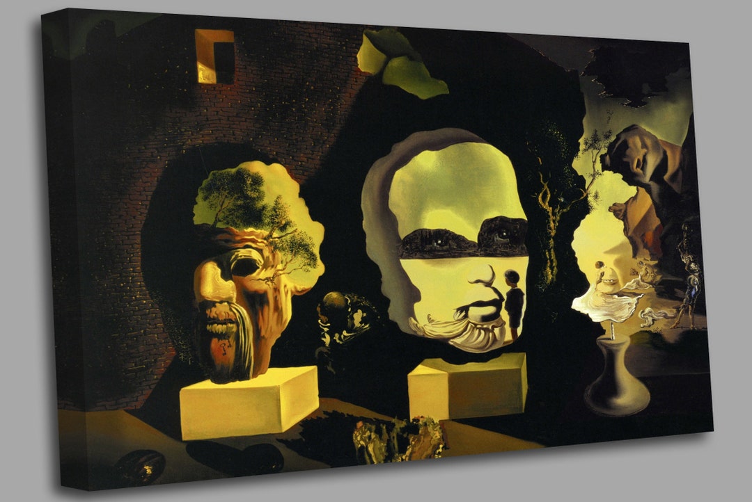 Salvador Dali Old Age, Adolescence and Infancy Canvas Wall Art Picture ...