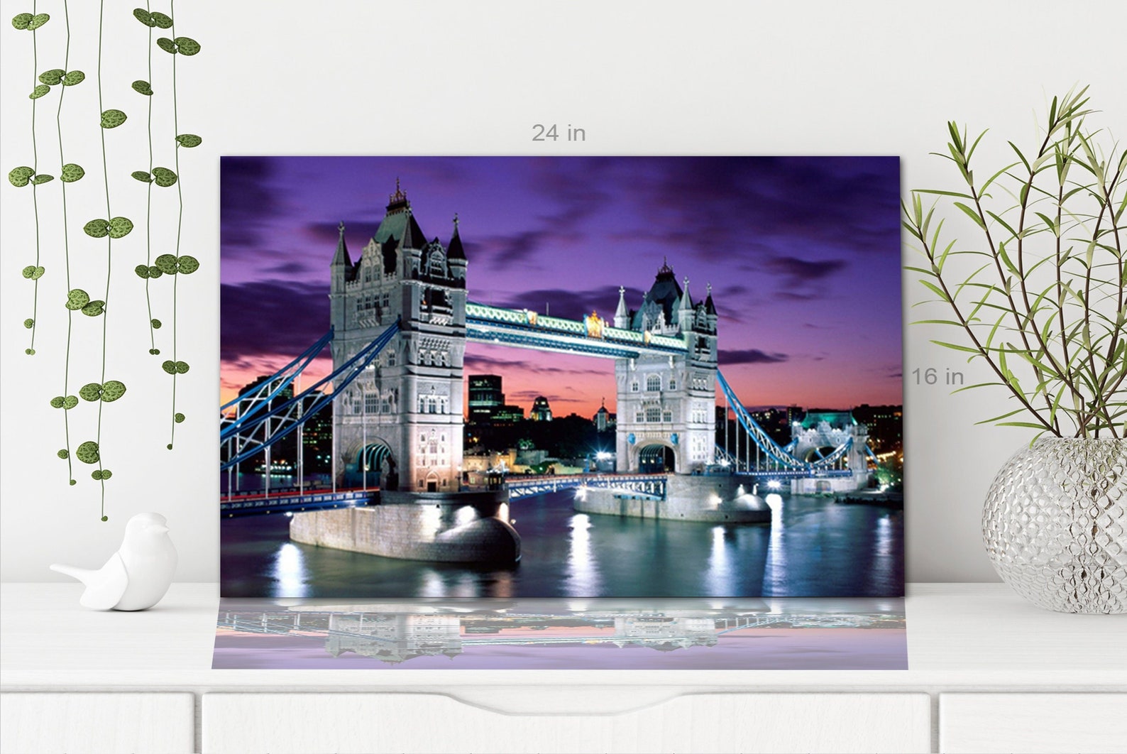 London Tower Bridge Canvas Wall Art Picture Print - Etsy