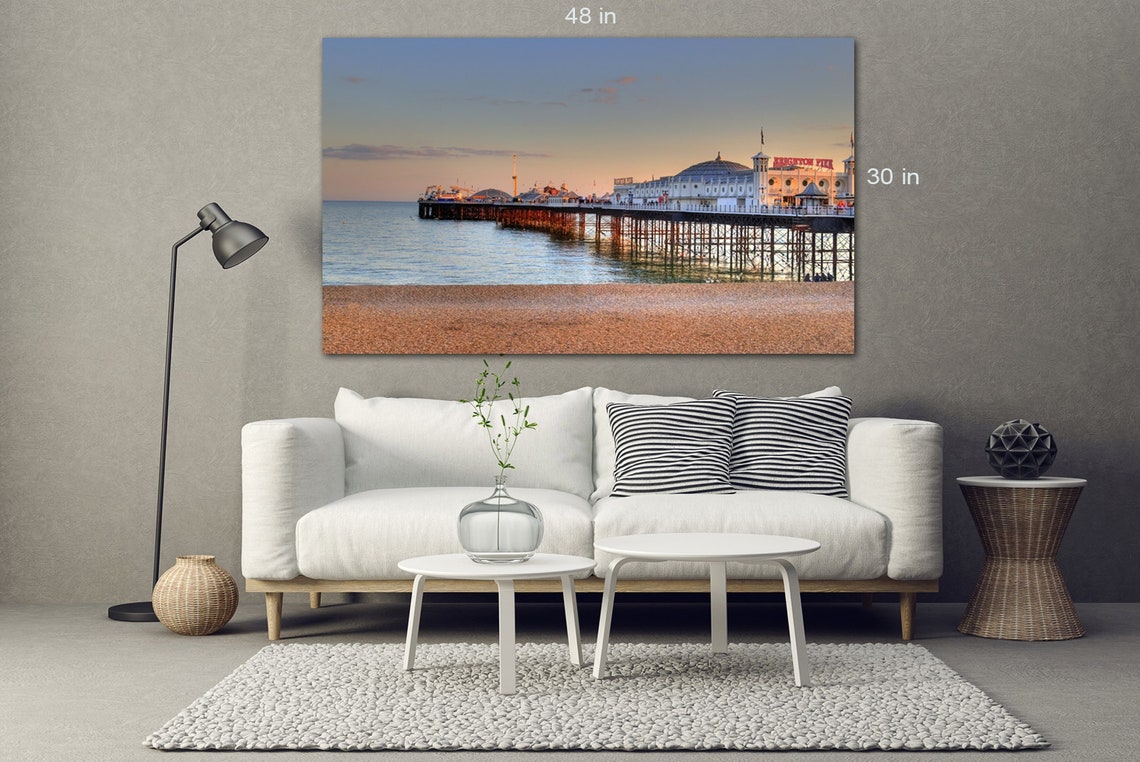 Brighton Pier Uk Canvas Wall Art Picture Print Aug140008 - Etsy UK