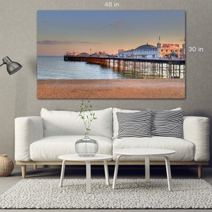 Brighton Pier Uk Canvas Wall Art Picture Print Aug140008 - Etsy UK