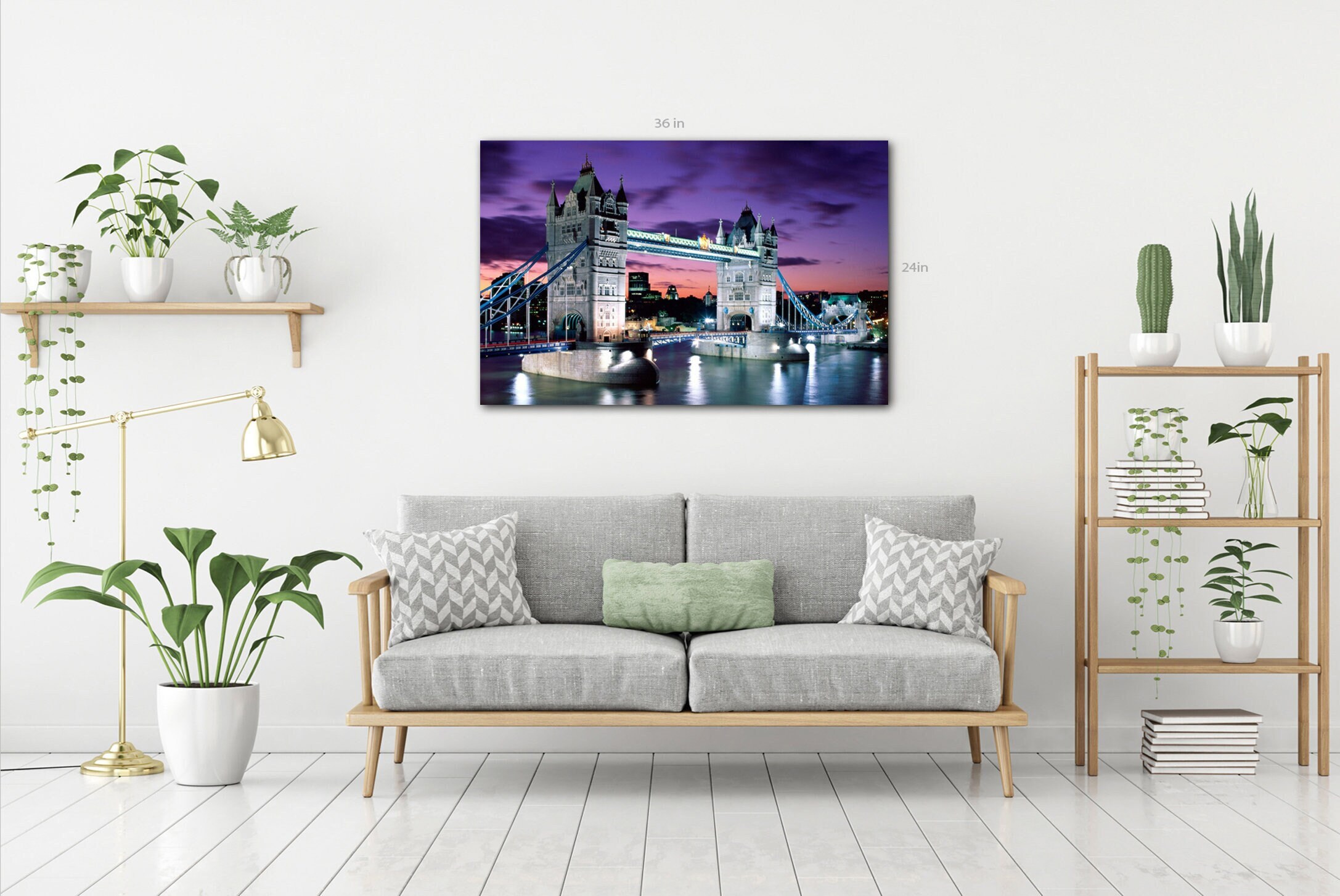 London Tower Bridge Canvas Wall Art Picture Print - Etsy