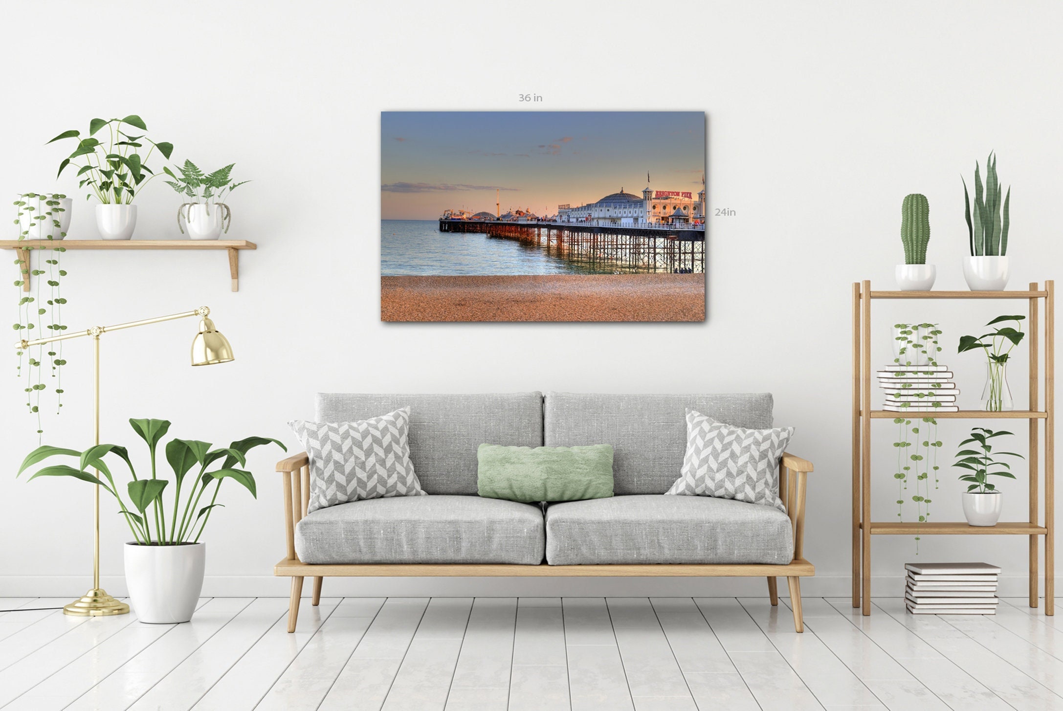 Brighton Pier Uk Canvas Wall Art Picture Print Aug140008 - Etsy UK