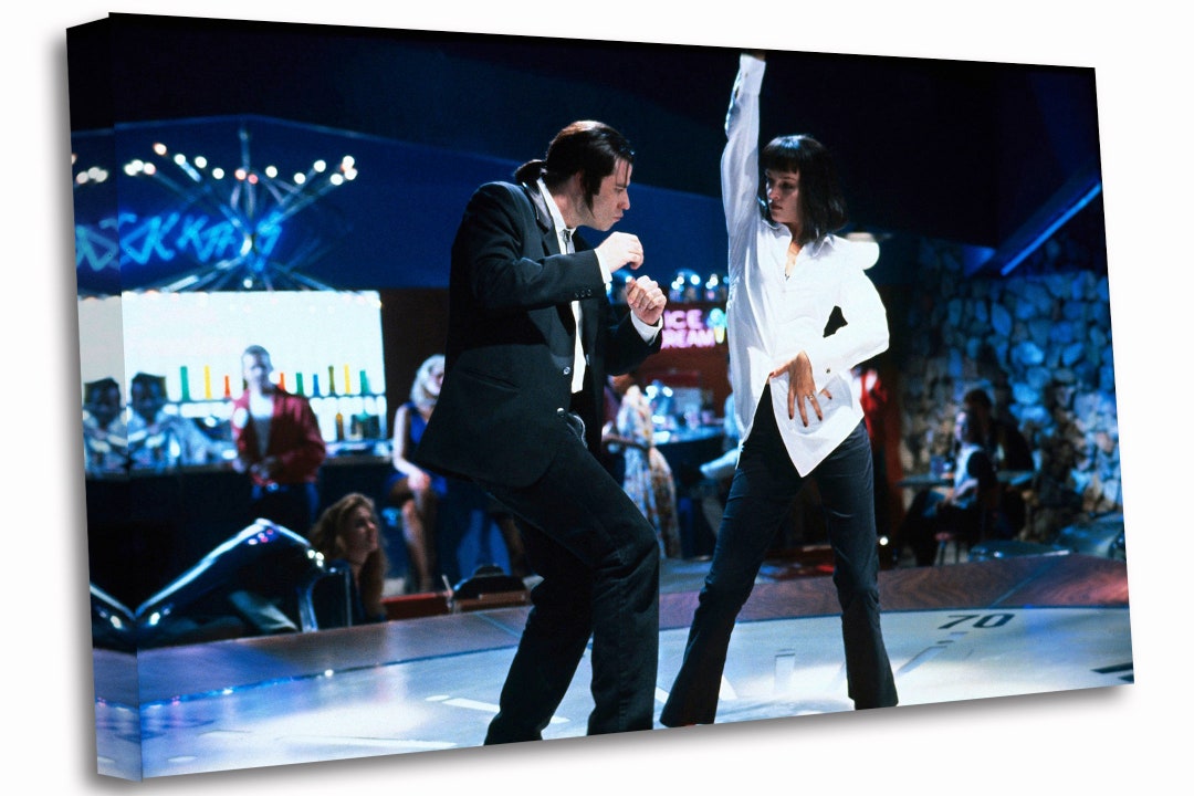 Pulp Fiction Dance Canvas Wall Art Print Ready to Hang Stretched Over A ...