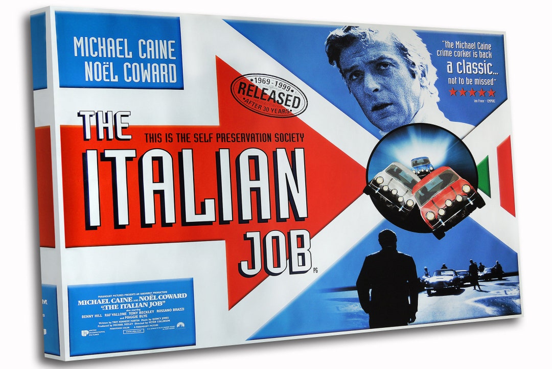 The Italian Job Movie Michael Caine Quote Canvas Wall Art Print Ready ...