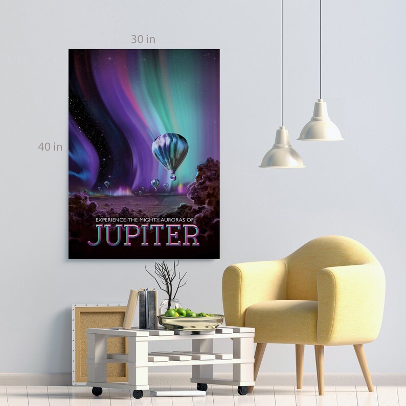 Jupiter Space Tourism Nasa Poster Canvas Wall Art Picture Print - Etsy UK