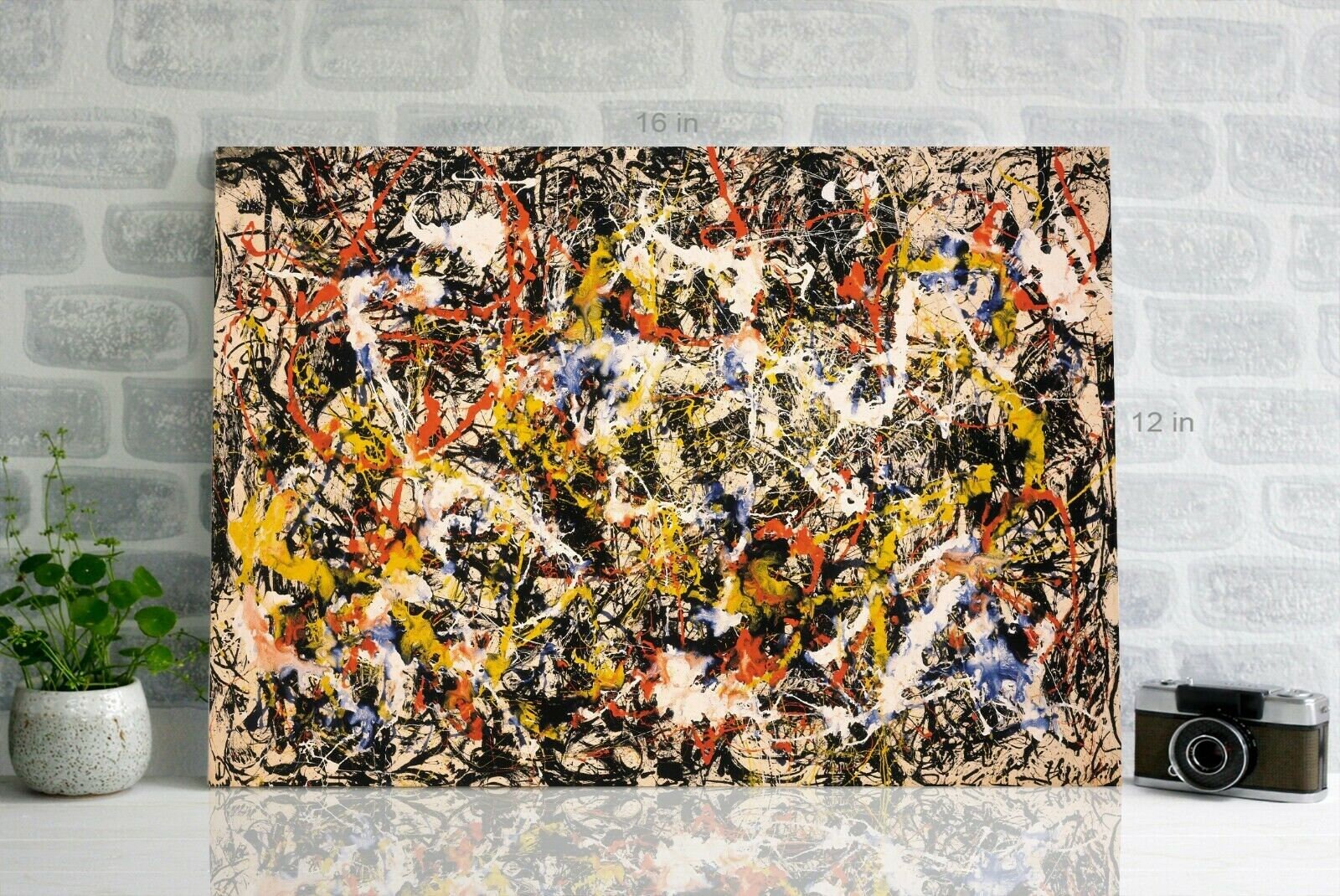 Convergence Jackson Pollock Canvas Wall Art Picture Print - Etsy UK