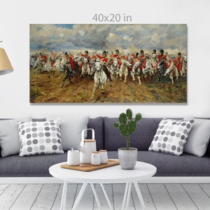 Lady Butler Battle of Waterloo Canvas Wall Art Print Ready to Hang ...