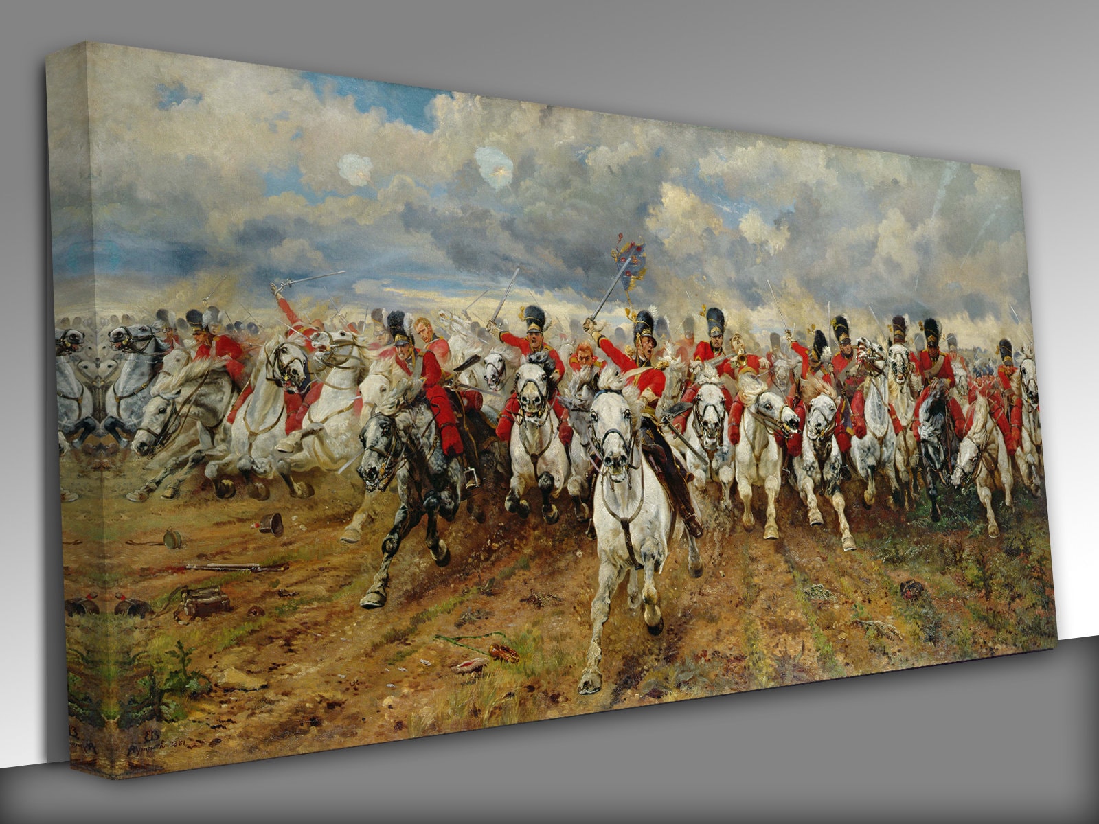 Lady Butler Battle of Waterloo Canvas Wall Art Print Ready to - Etsy UK