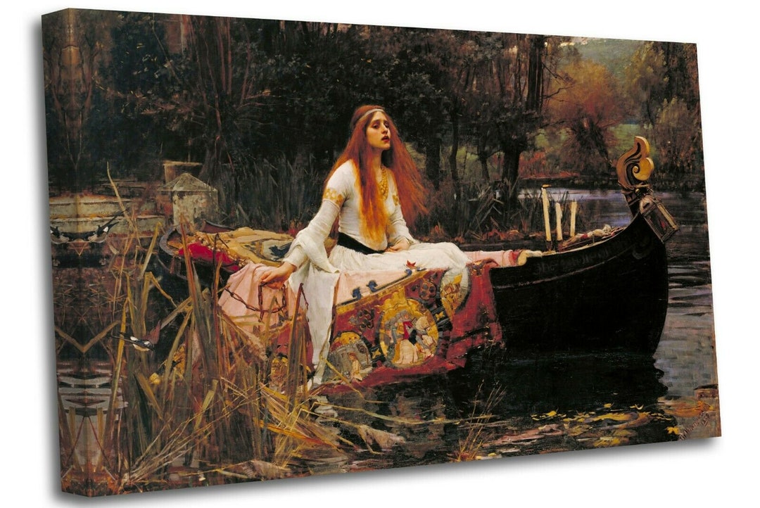 John William Waterhouse the Lady of Shalott Canvas Wall Art Picture ...