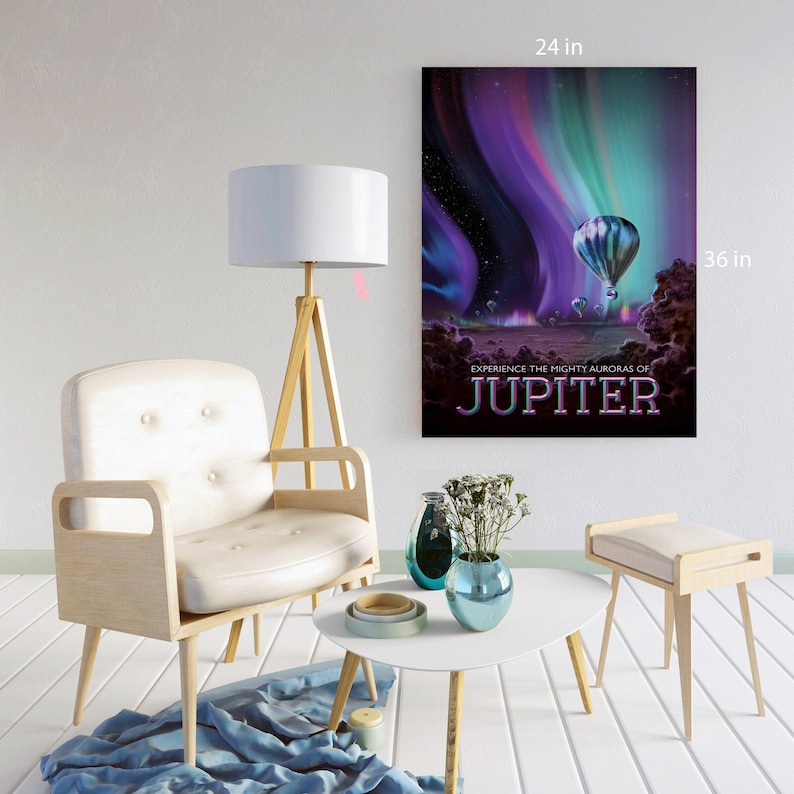 Jupiter Space Tourism Nasa Poster Canvas Wall Art Picture Print - Etsy UK