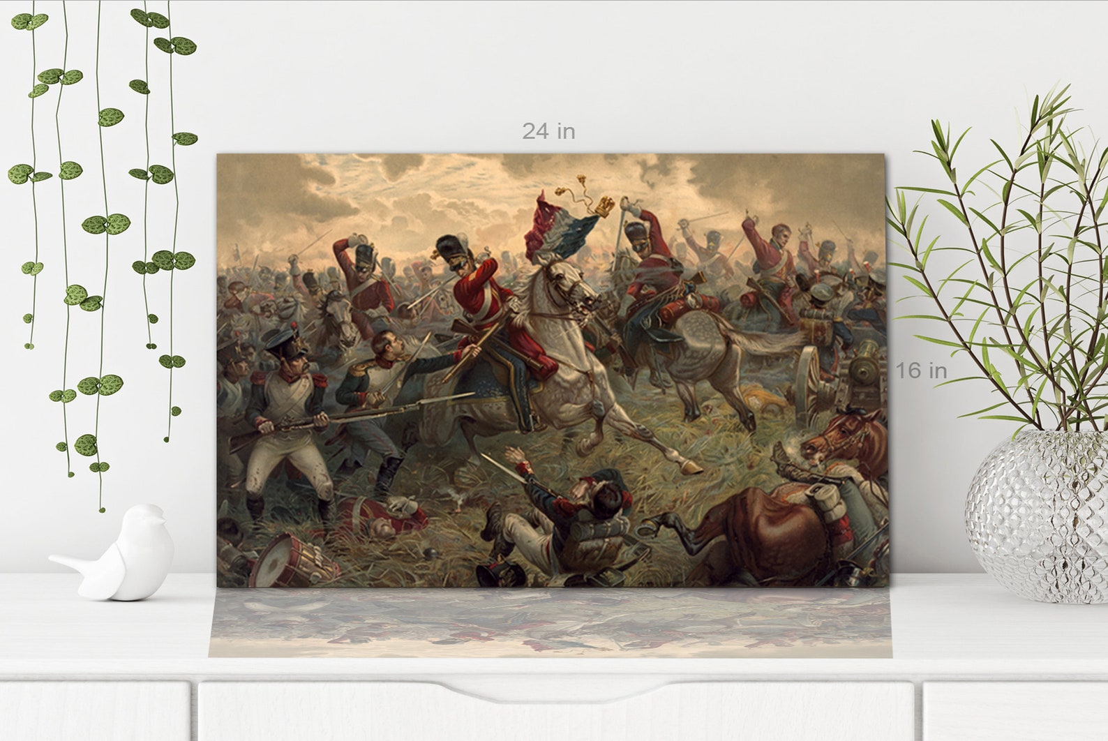 Infantry Regiment Battle of Waterloo 18 June 1815 Canvas Wall Art ...