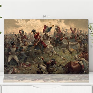 Infantry Regiment Battle of Waterloo 18 June 1815 Canvas Wall Art ...