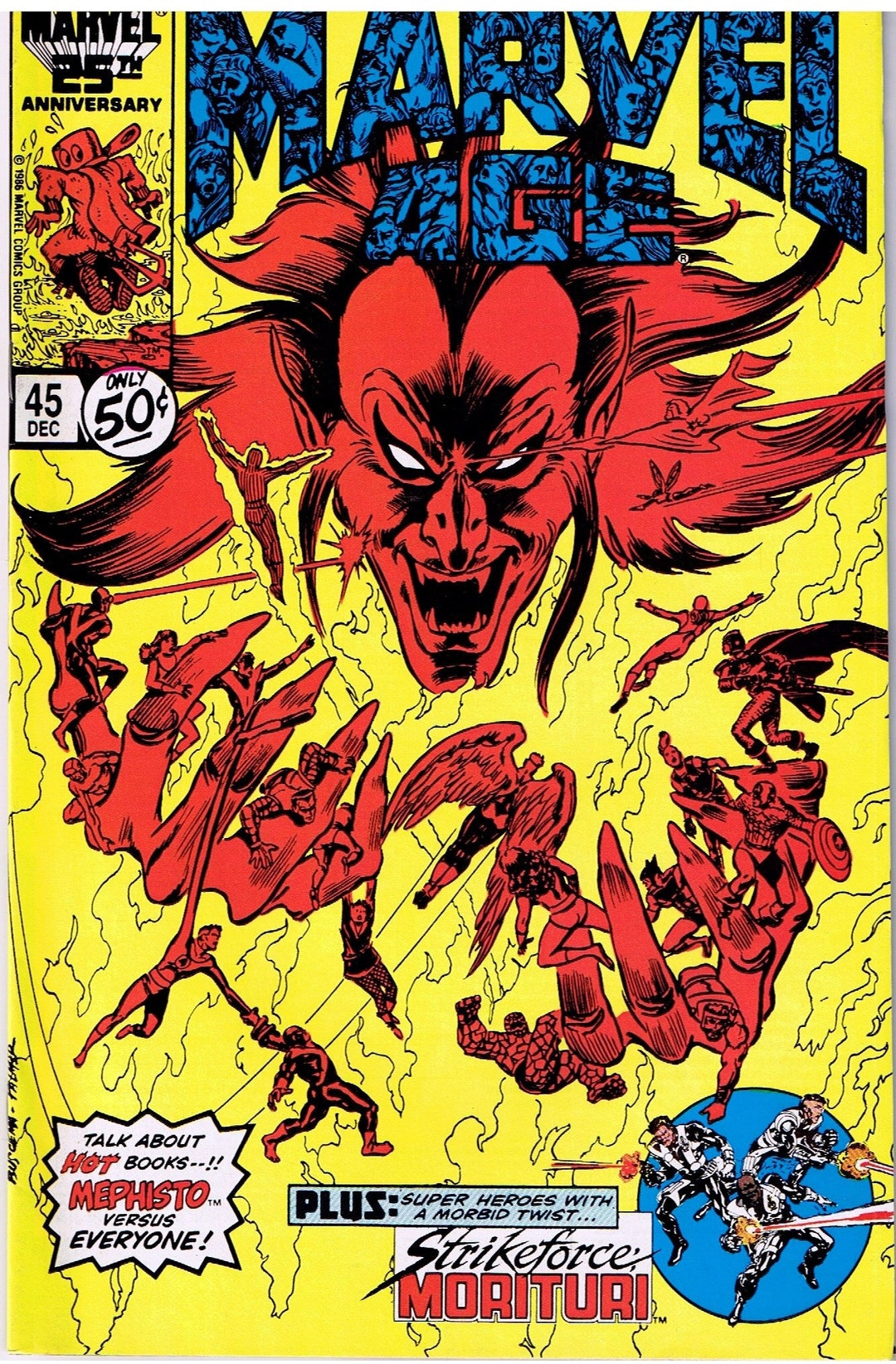 Marvel 25th Anniversary Issue December 1986 Comic Book - Etsy