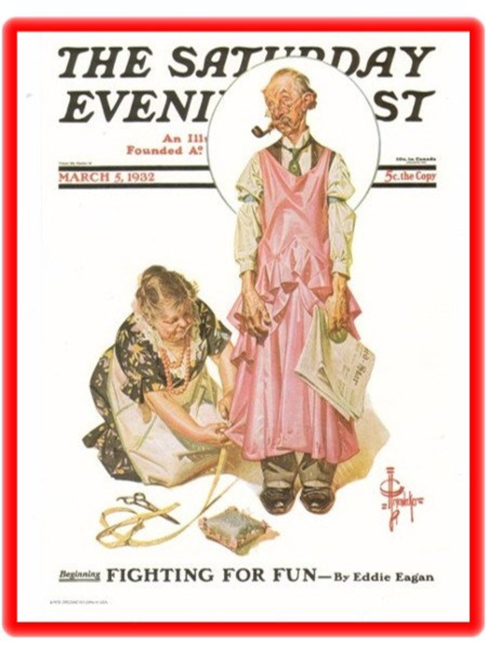 Lithographs of Famous Covers From the Saturday Evening Post - Etsy