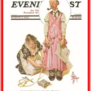 Lithographs of Famous Covers From the Saturday Evening Post - Etsy
