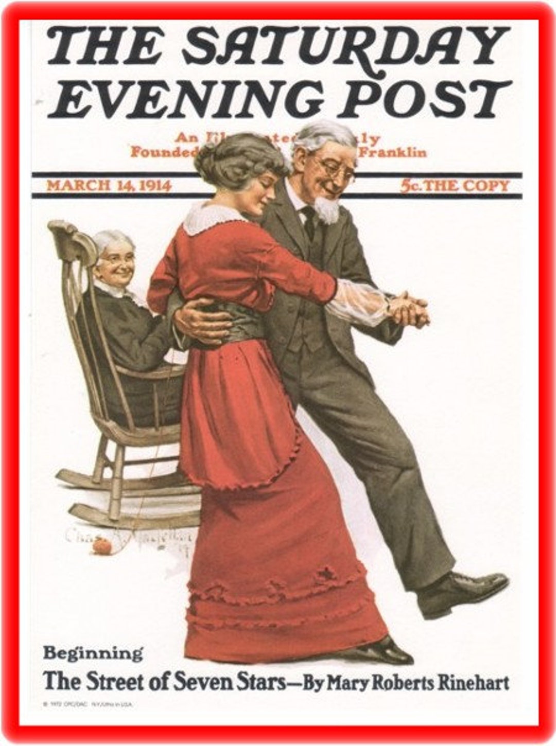 Lithographs of Famous Covers From the Saturday Evening Post - Etsy