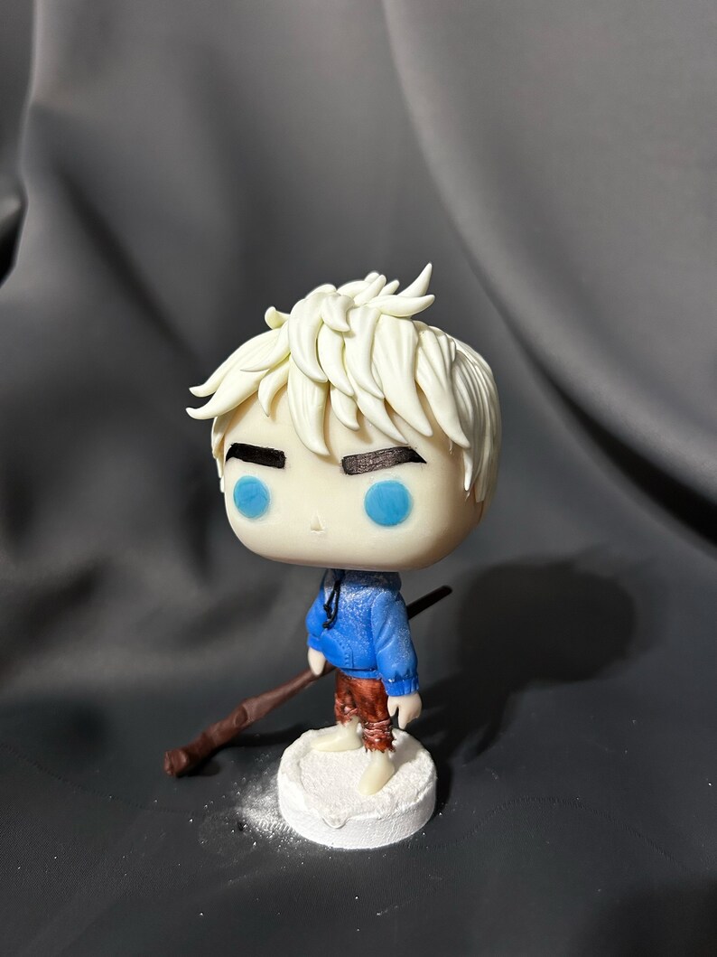 Handmade Jack Frost Pop Clay Figure, Sculpture With Polymerclay and ...