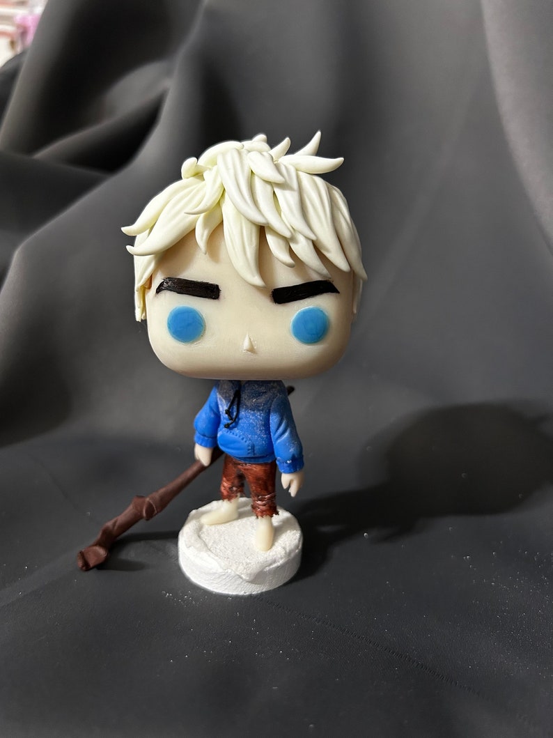 Handmade Jack Frost Pop Clay Figure, Sculpture With Polymerclay and ...
