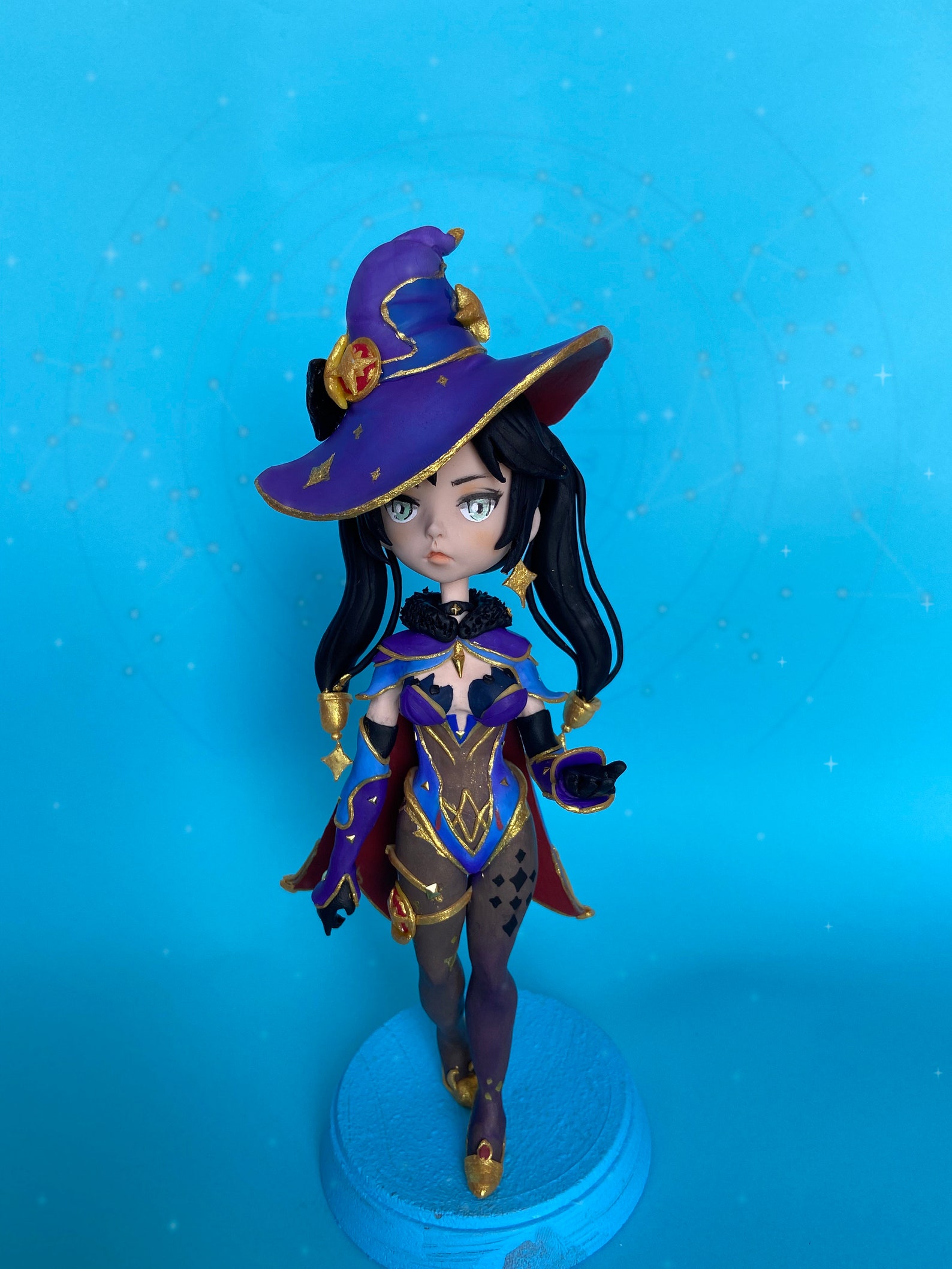 Handmade Figure Mona From Genshin Impact. Mona Sculpture With - Etsy Handmade Figure Mona From Genshin Impact. Mona Sculpture With - Etsy