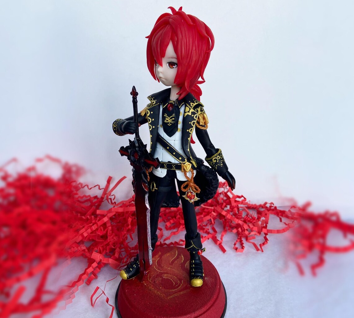 Handmade Diluc Figure With Air Dry Clay 20cm | Etsy