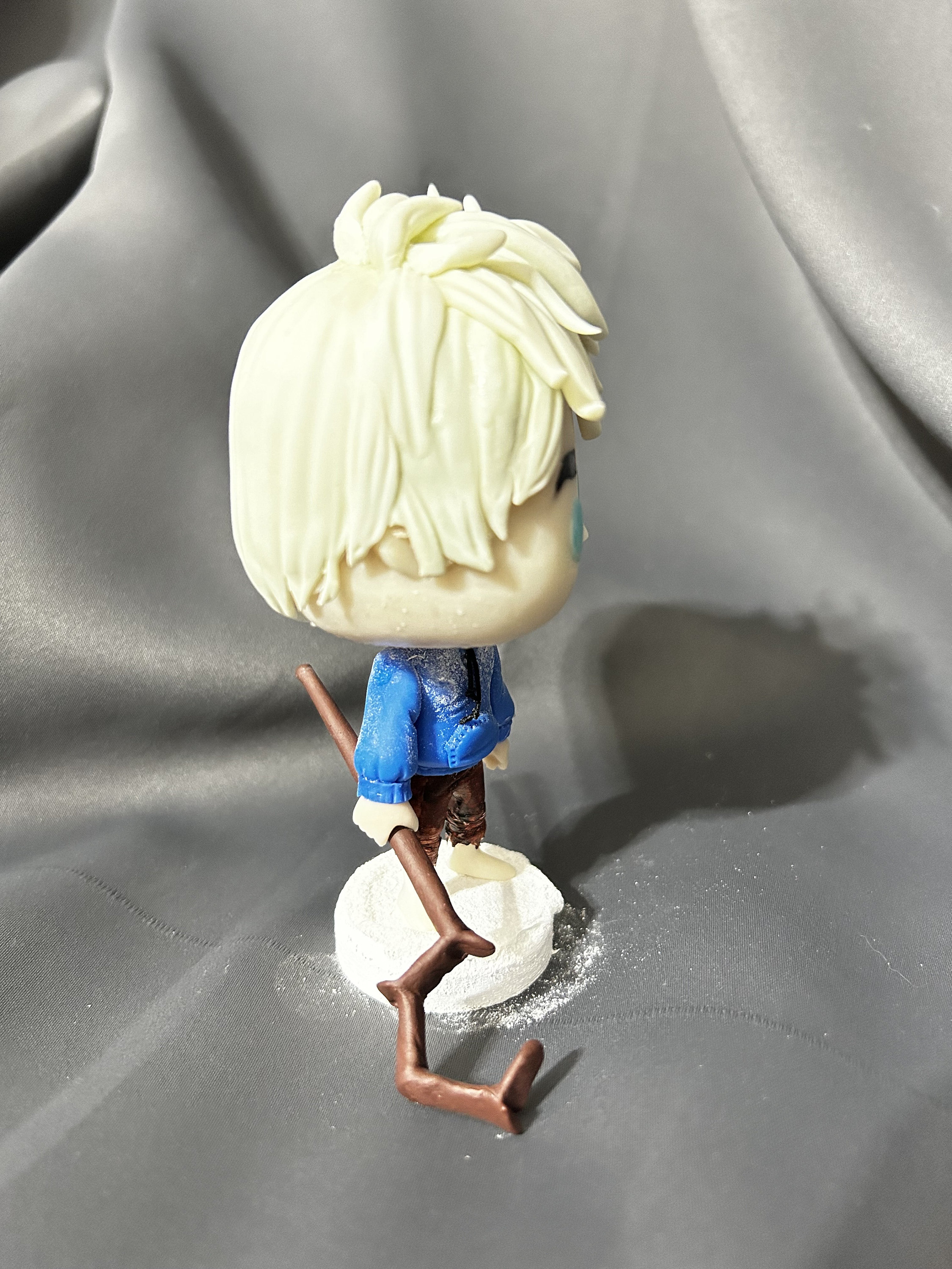 Handmade Jack Frost Pop Clay Figure, Sculpture With Polymerclay and ...