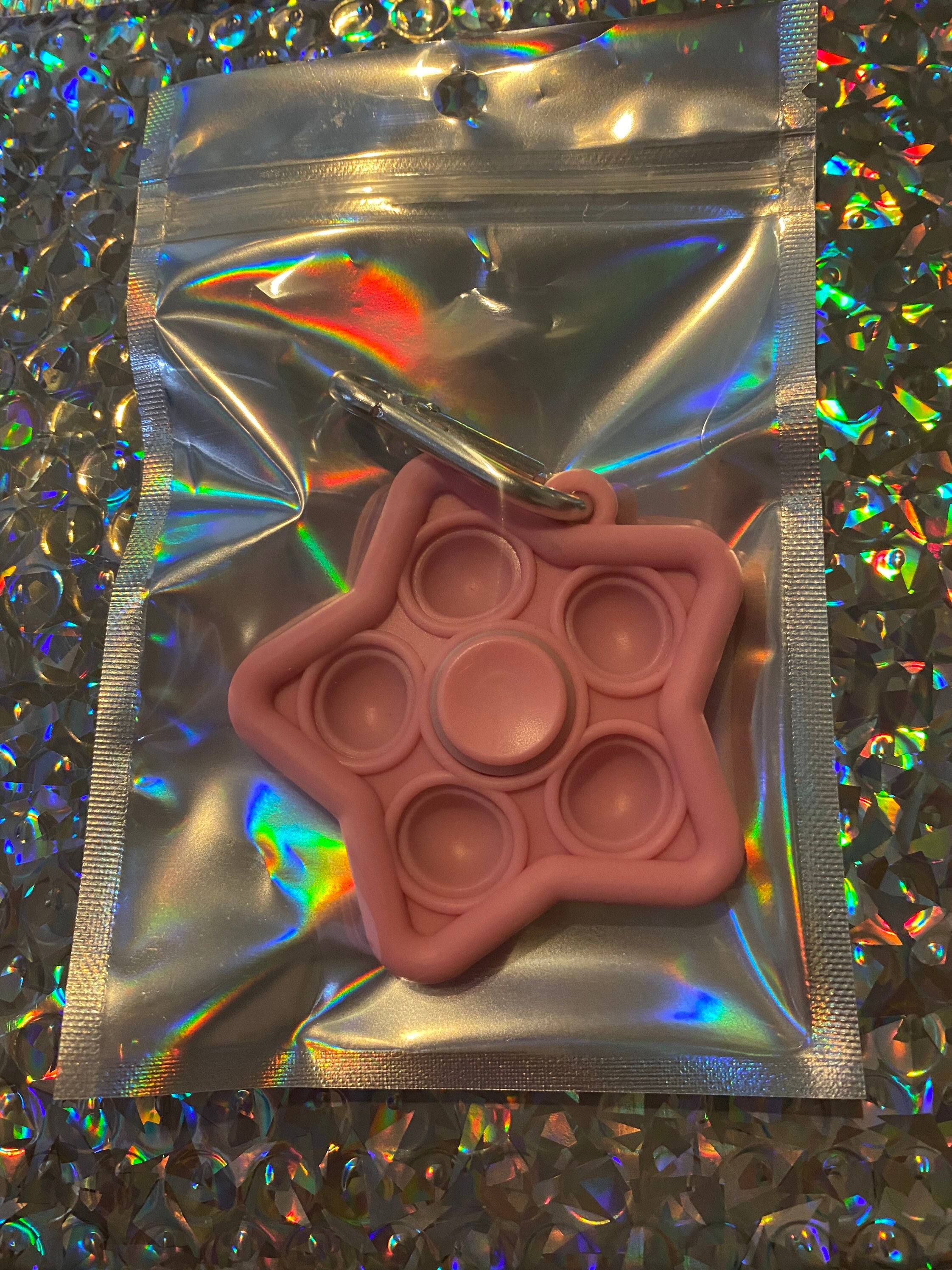 Fidget Spinner Pop It Keyring. | Etsy