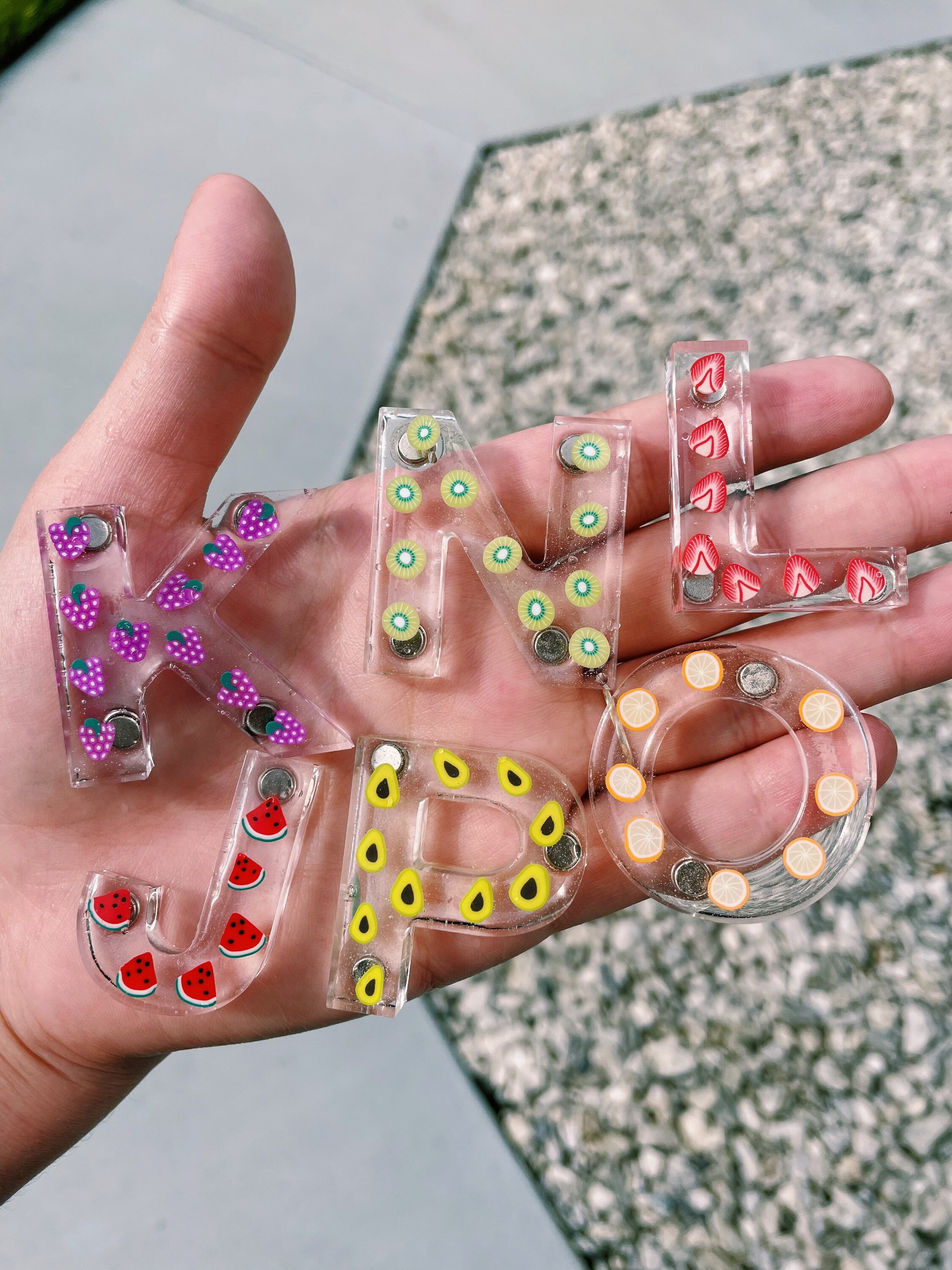 Learning & School Personalied resin numbers Toys etna.com.pe