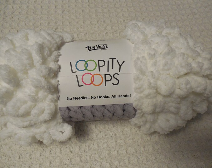 Big Twist Loopity Loops Finger Knit Loop Yarn New Skein White - Etsy