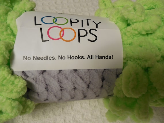 Big Twist Loopity Loops Finger Knit Loop Yarn New Skein Seafoam Craft ...